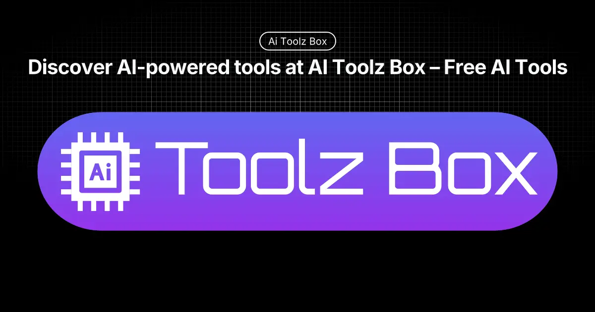AI Toolz Box – Free AI Tools